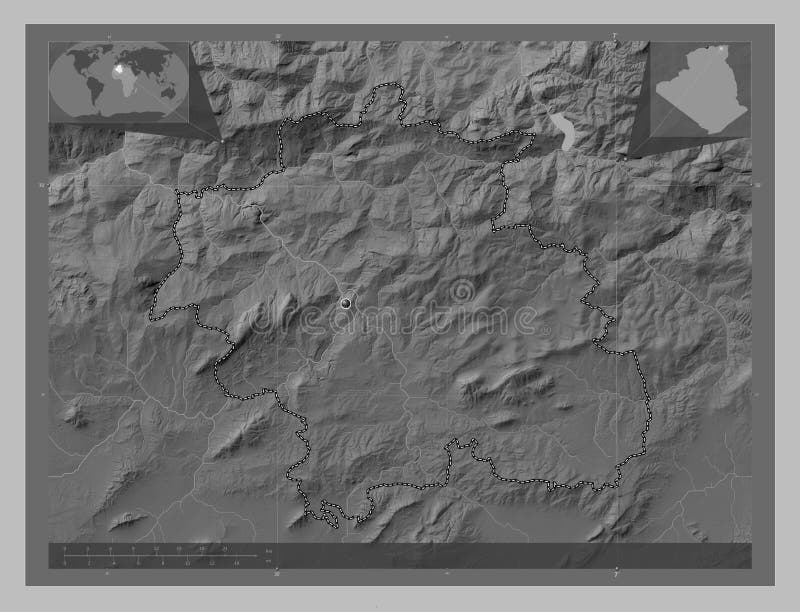 Constantine, Algeria. Grayscale. Capital Stock Illustration ...