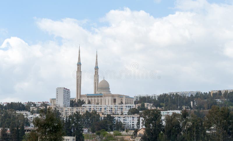 CONSTANTINE, ALGERIA - MAR 7, 2017:Emir Abd-el-Kader Mosque is One of ...