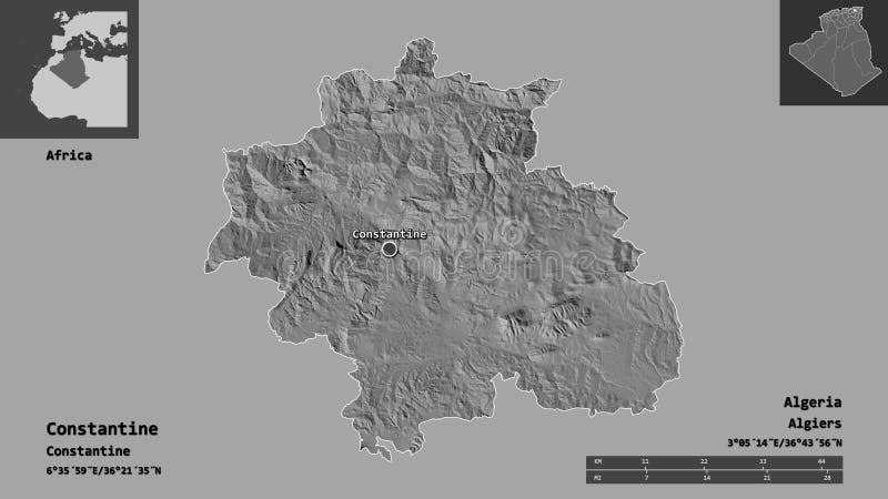 Constantine, Province of Algeria,. Previews. Bilevel Stock Illustration ...