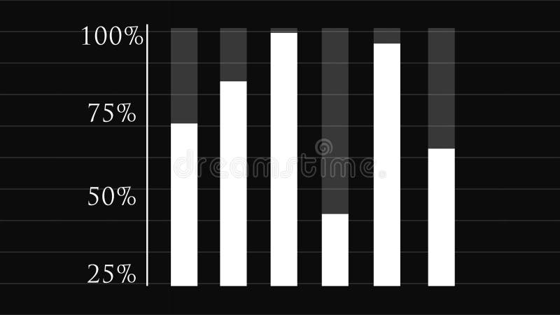 Constantly Changing Flickering Stock Graph. Stock Illustration ...