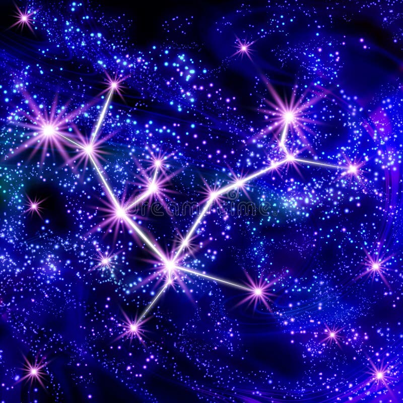 Constelação Da Estrela Do Andromeda Ilustração do Vetor - Ilustração de ...