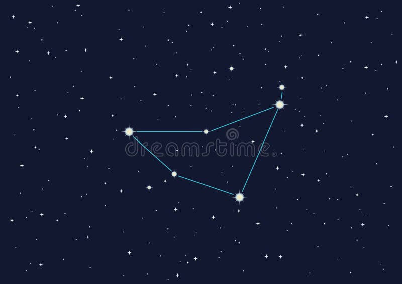 Constellatie vector illustratie. Illustration of donker - 4988306