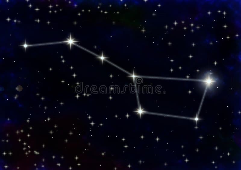 Constellatie de Grote Beer stock illustratie. Illustration of ...
