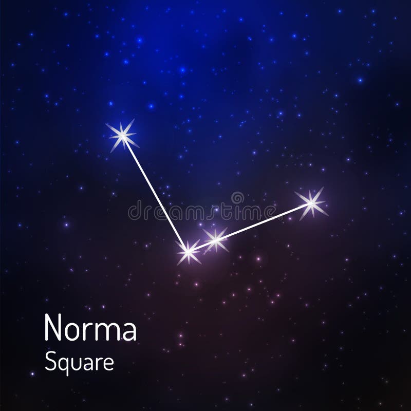 Constellatie in De Nacht Sterrige Hemel Vector Illustratie Vector ...