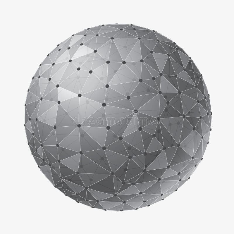 Constellation ball one stock vector. Illustration of mesh - 337528867