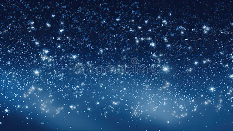 Constellation Blue Background with White Stars Stock Illustration ...