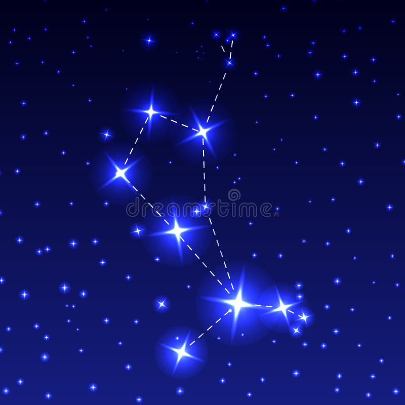 Bootes Star Constellation, Night Sky, Cluster of Stars, Deep Space ...