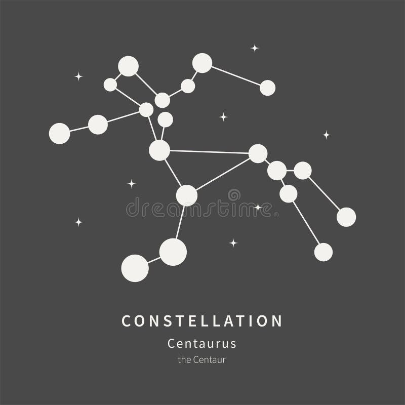 Constellation the Centaur stock illustration. Illustration of ...