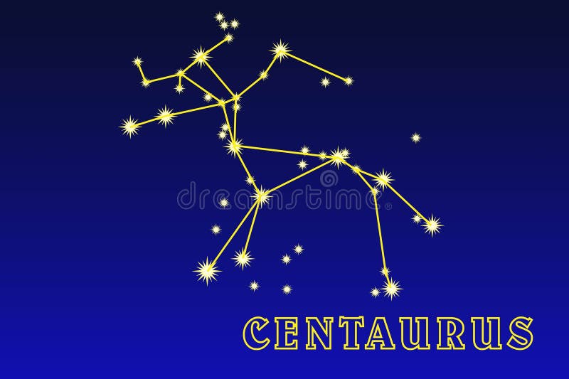 Constellation Centaurus stock vector. Illustration of presentation ...