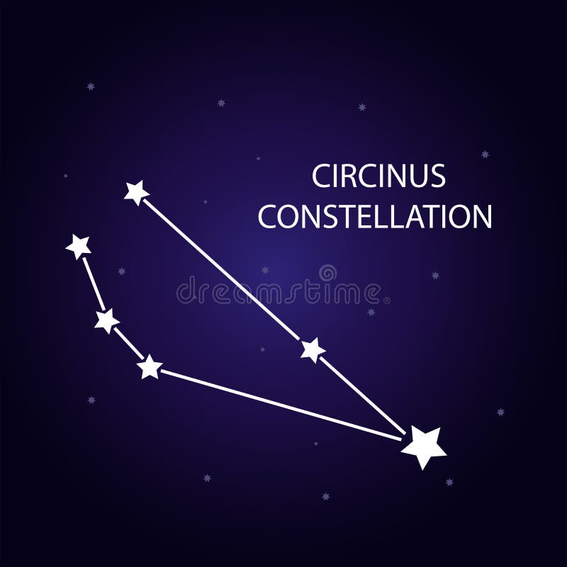 Constellation Circinus stock vector. Illustration of background - 18505654