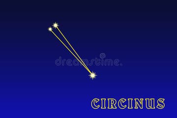 Constellation Circinus stock vector. Illustration of cartoon - 303207981