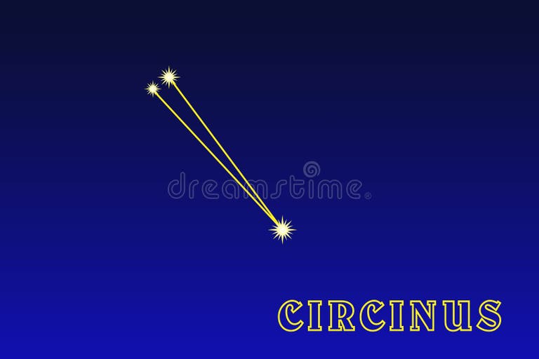 Constellation Circinus stock vector. Illustration of cartoon - 303207981