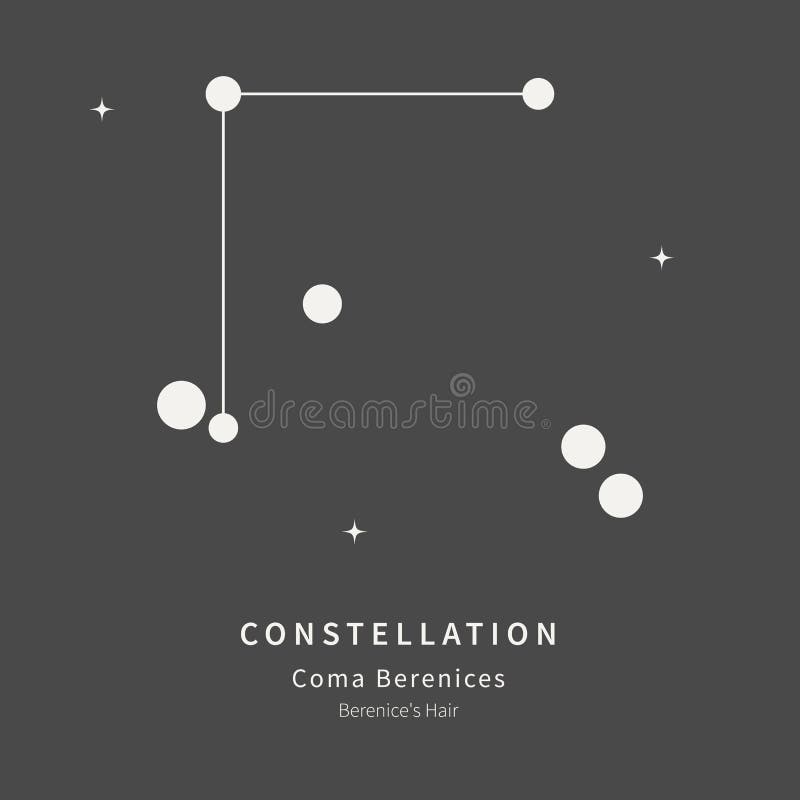 The Constellation of Coma Berenices. Berenice S Hair - Linear Icon ...