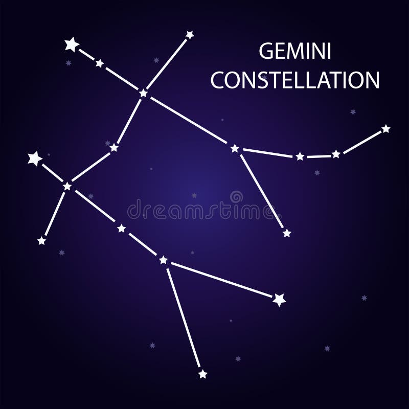 The Constellation of Coma Berenices with Bright Stars. Stock Vector ...