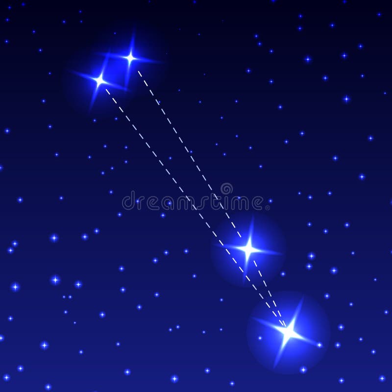 Circinus Constellation. Starry Night Sky. Zodiac Sign. Cluster of Stars ...