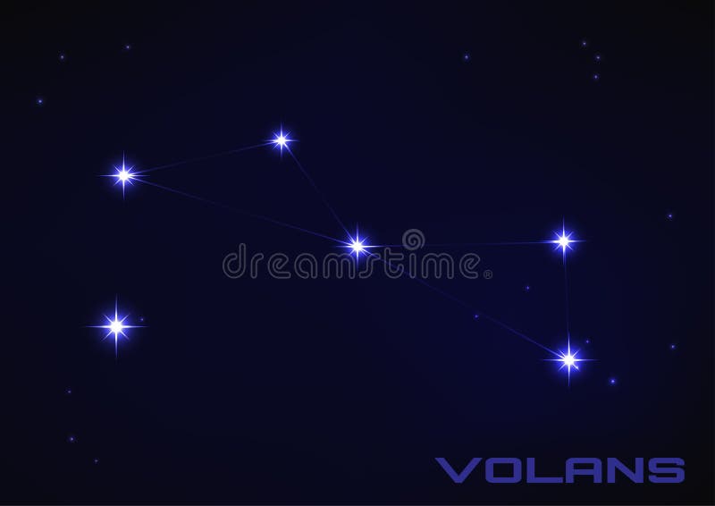 Constellation de Volans illustration de vecteur. Illustration du ...