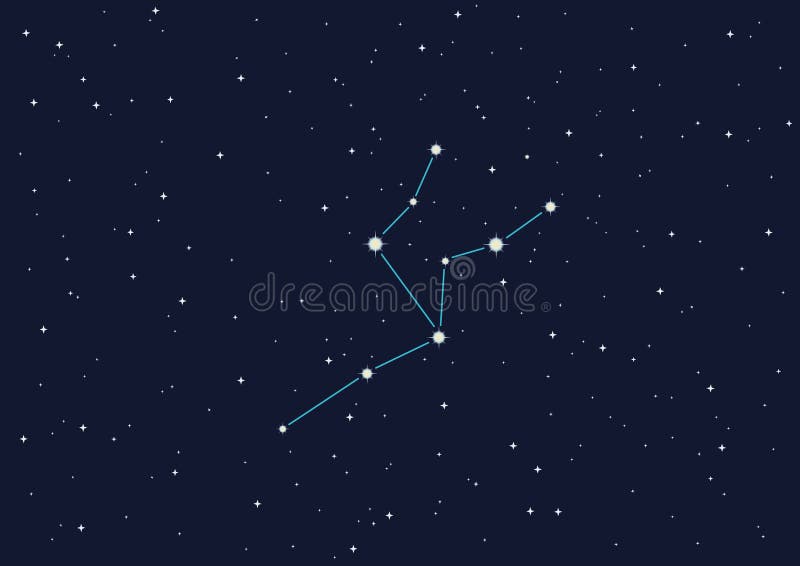 Constellation Giraffe stock vector. Illustration of twilight - 7340940