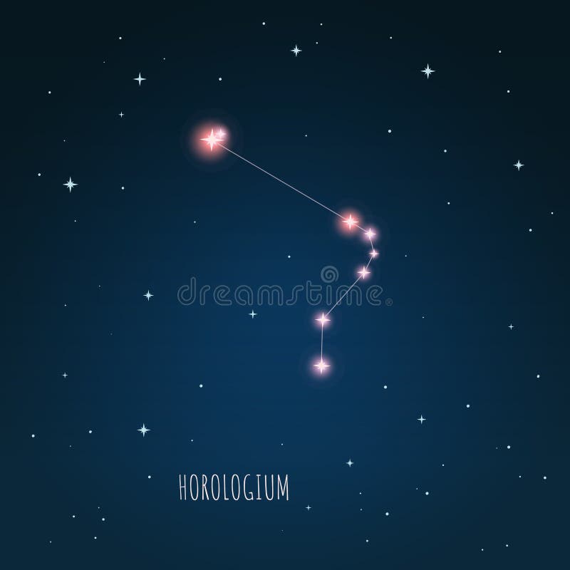 Horologium Constellation Stock Illustrations – 32 Horologium ...