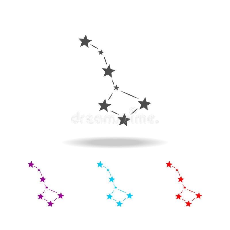 Constellation Icon. Elements of Space in Multi Colored Icons. Premium ...