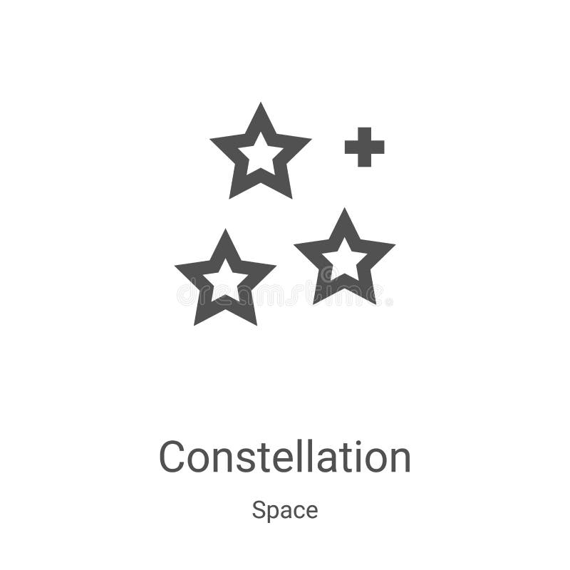 Constellation Icon Vector From Space Collection Thin Line Constellation Outline Icon Vector
