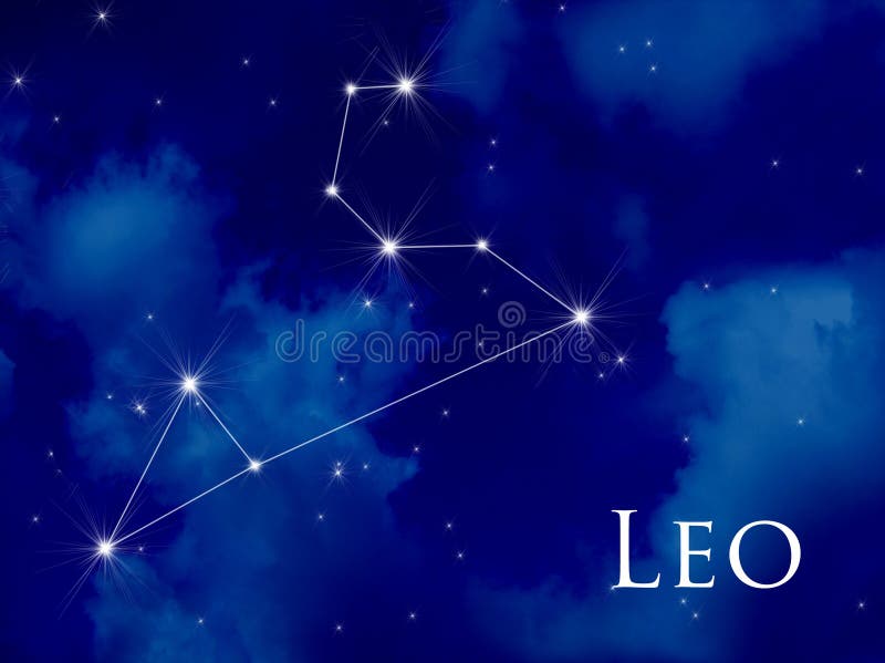 Constellation Leo stock illustration. Image of creative - 4924693
