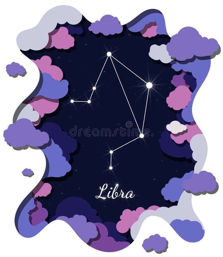 The constellation Libra stock vector. Illustration of constellation ...