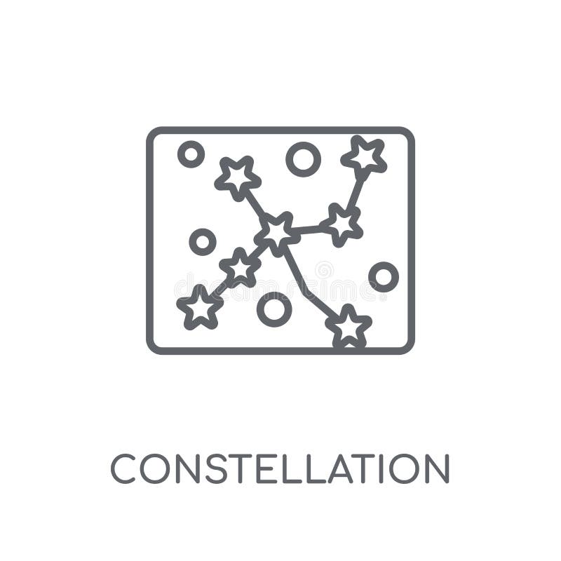 Constellation Linear Icon. Modern Outline Constellation Logo Con Stock ...