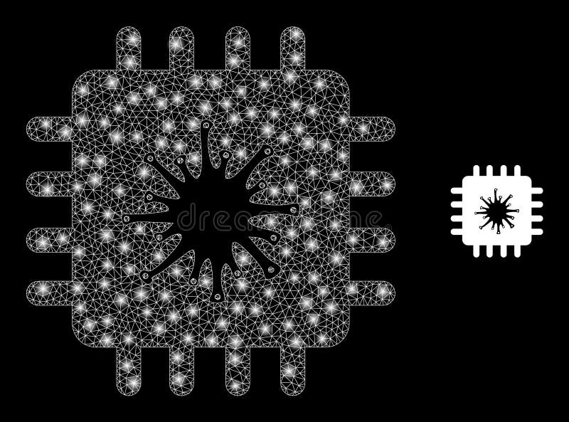 Infected Chip Twice Firework Salute Stock Vector - Illustration of ...