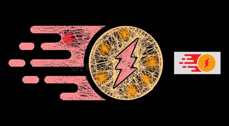 Flare Linear Mesh Electric Charge with Lightspots Stock Vector ...