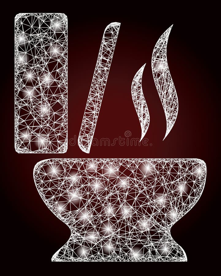 Constellation Network Mesh Toilet Smell with Glare Spots Stock Vector ...