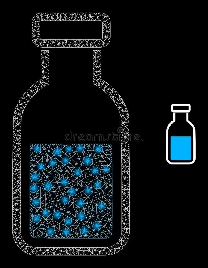 Flare Mesh Vial with Lightspots Stock Vector - Illustration of vector ...