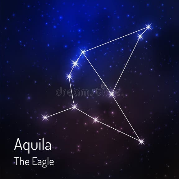 Aquila Constellation Stock Illustrations – 786 Aquila Constellation ...