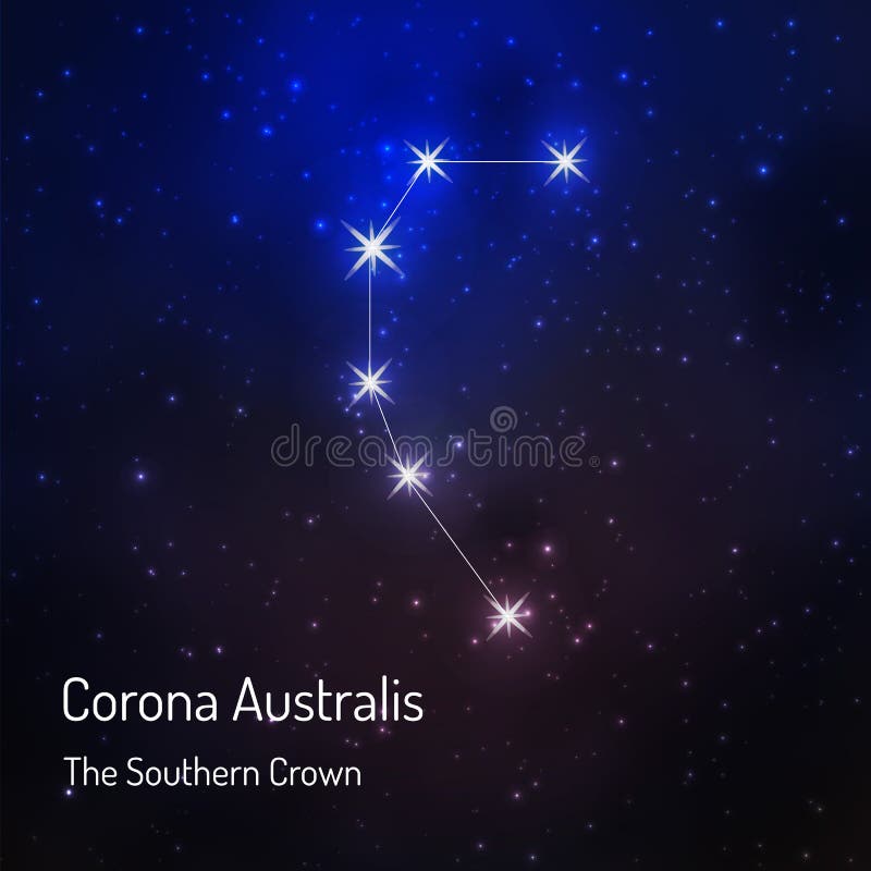 Constellation in the Night Starry Sky Stock Vector - Illustration of ...