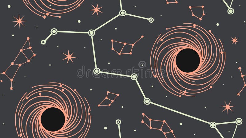 Constellation Patterns Cosmos, Star Map and Astronomical Chart Vector ...