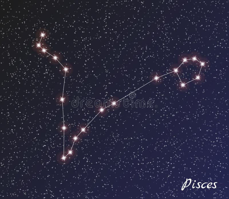 Constellation Poissons illustration de vecteur. Illustration du earth ...