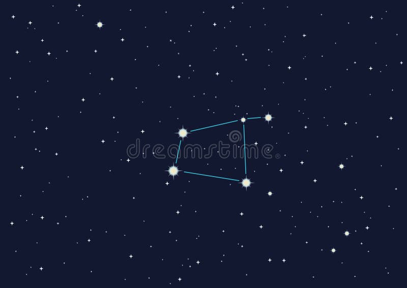 Constellation Raven stock vector. Illustration of shape - 7300101