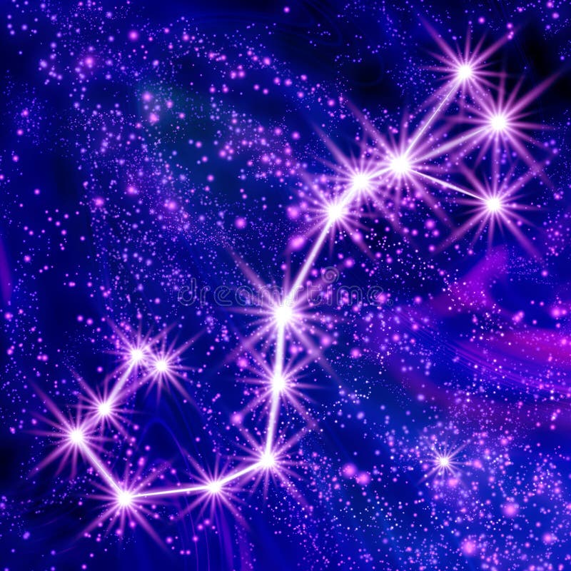 Constellation Scorpio stock illustration. Illustration of galaxy - 44440245