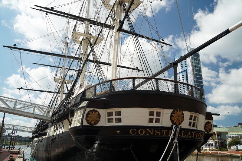Constellation Ship in Baltimore Maryland Editorial Photography - Image ...