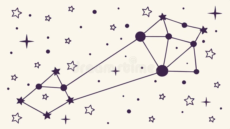 Constellation Stars Pattern: Space, Astronomy, Universe, Night Vector ...