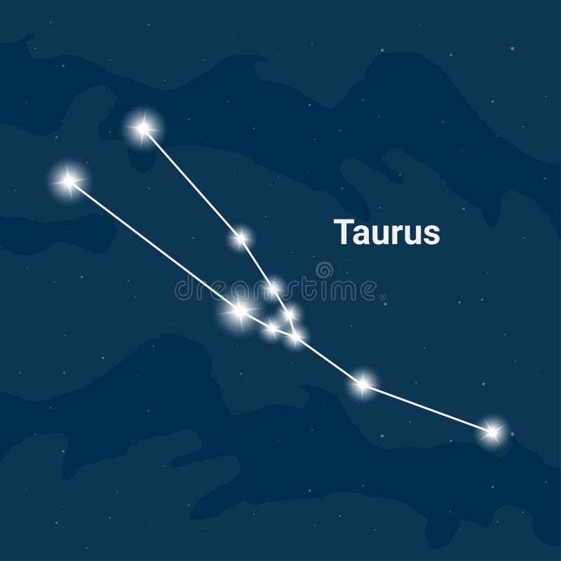 The Constellation Taurus or the Bull - Vector Stock Vector ...