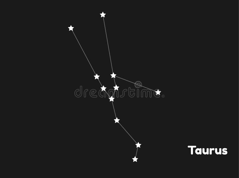 Constellation taurus stock vector. Illustration of beautiful - 47964243