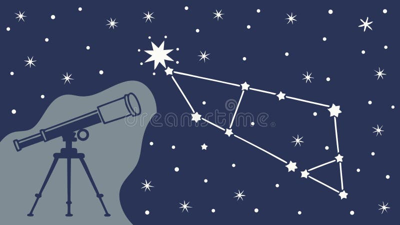Highlighted Big Dipper Constellation Stock Illustrations – 3 ...