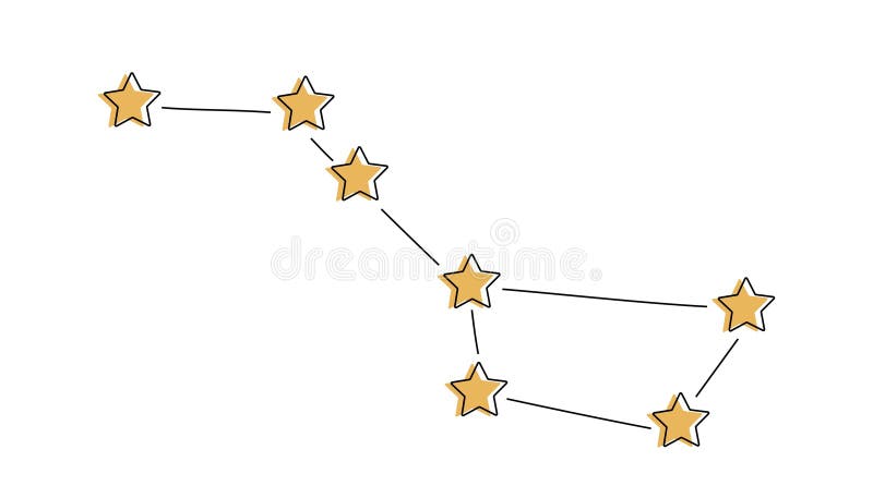 Constellation Ursa Major Vector Icon Stock Illustration - Illustration ...