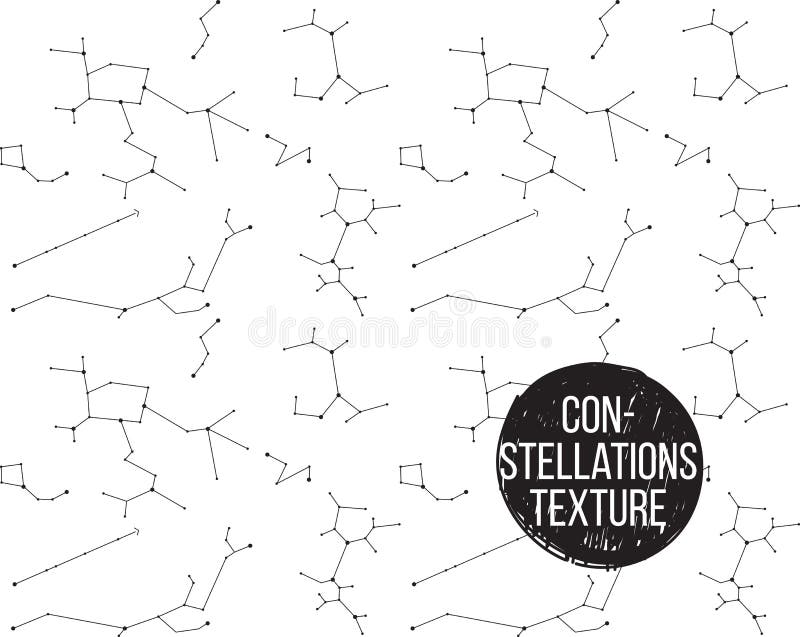 Vector Illustration of the Constellations the Night Sky in September ...