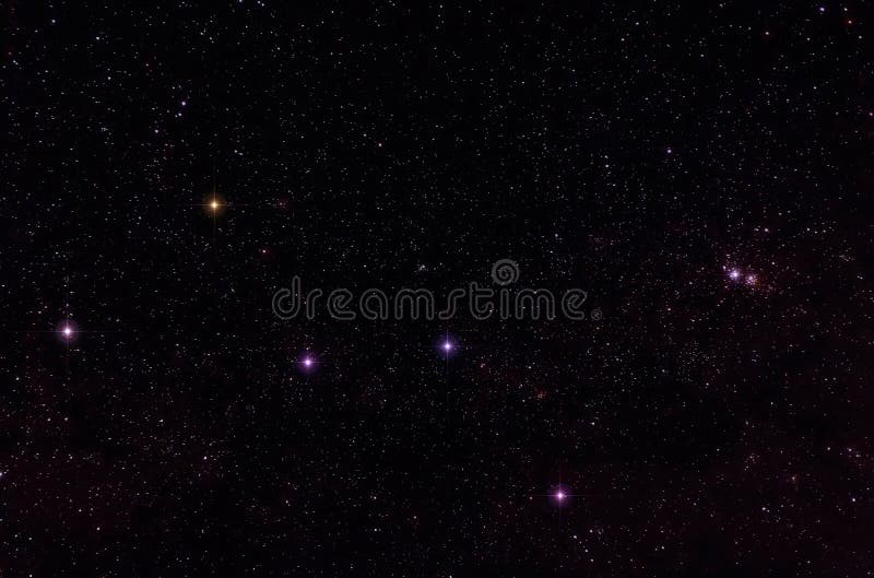 Constellations of Cassiopeia and Cepheus Stock Photo - Image of nature ...
