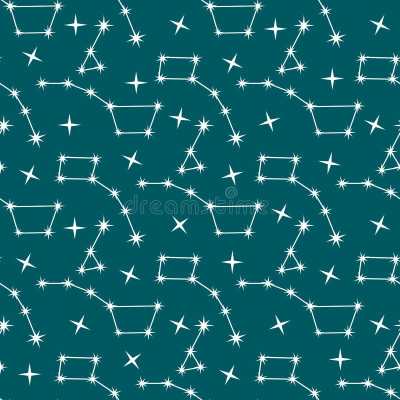 Constellations Pattern Space Astronomy Science Stock Vector ...