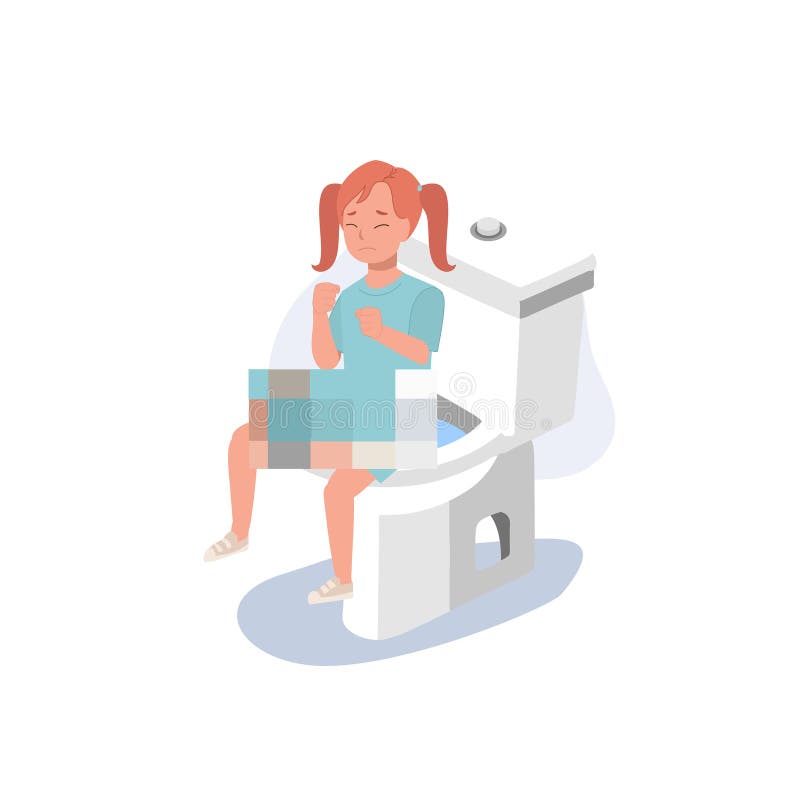 Constipation Ailment in Kids. Health Problem. Young Kid with ...