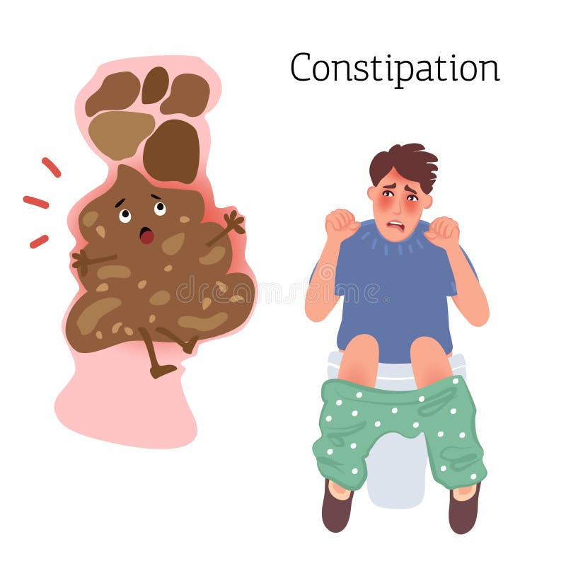 Constipation, Bloating. Diseases of the Gastrointestinal Tract Stock ...