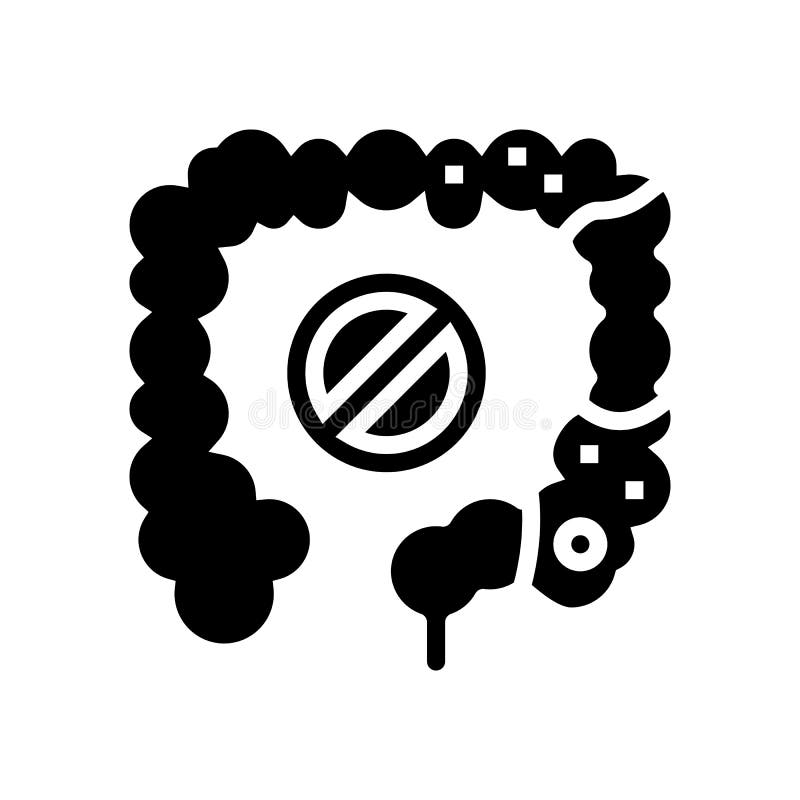 Constipation Digestion System Color Icon Vector Illustration Stock ...