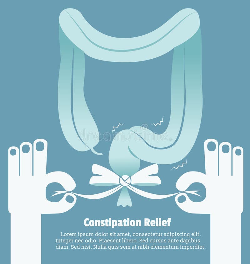 Constipation Relief, Sign and Symbol Stock Vector - Illustration of ...